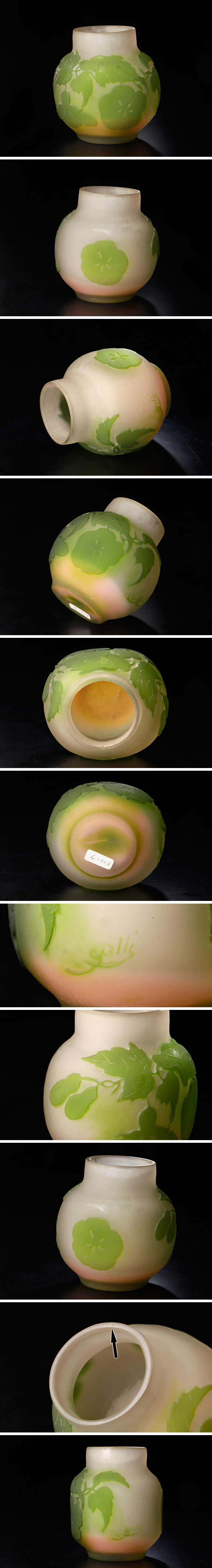 代購代標第一品牌－樂淘letao－【古美味】エミール・ガレ Emile Galle 小壷 茶道具 保証品 Tg8C